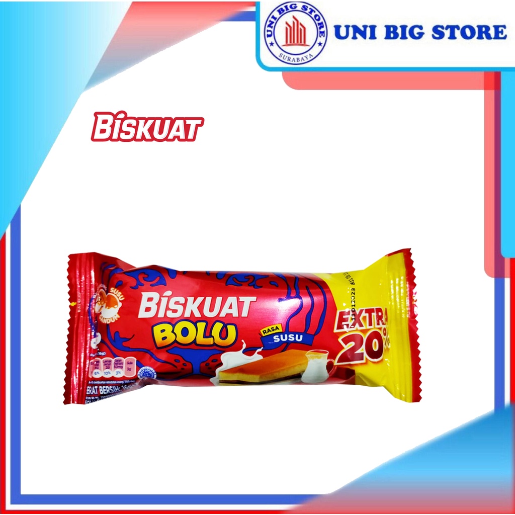 Jual Biskuat Bolu Rasa Susu 16 gr Soft Cake | Shopee Indonesia