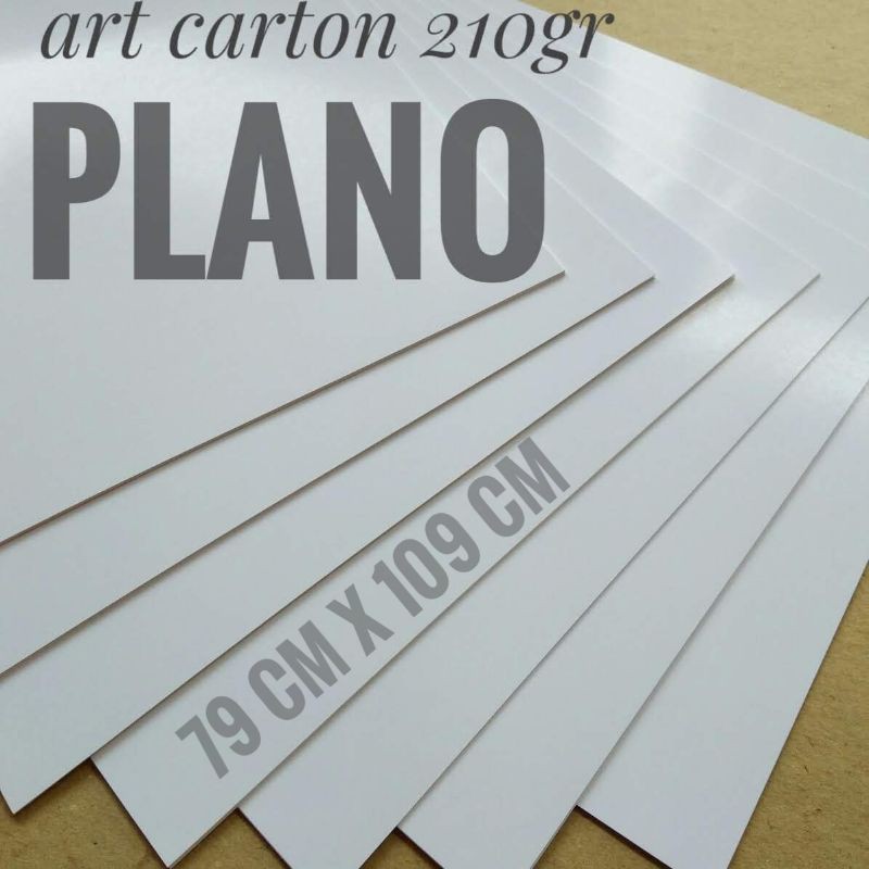 Jual ( 5 Lembar ) Kertas Art Carton 210 Gsm / Karton Glossy Uk Plano 79 ...