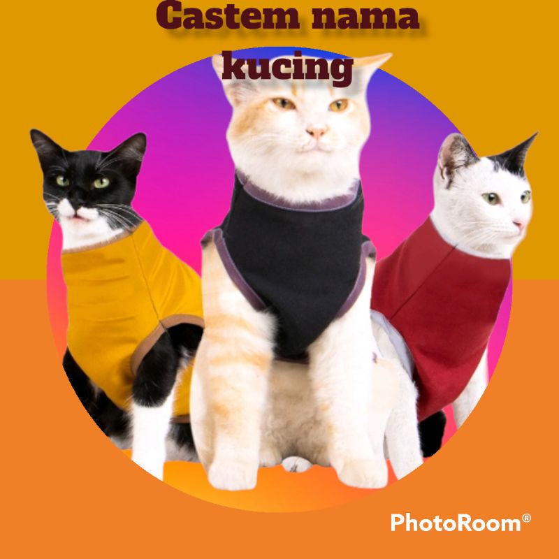 Jual baju kucing castem nama | Shopee Indonesia