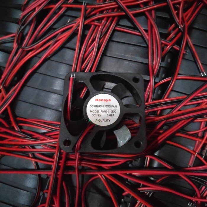 Jual Fan DC 12V 5cm Kipas Cooling Fan 5 cm 12 V 12 Volt 12Volt 5x5 Mini ...