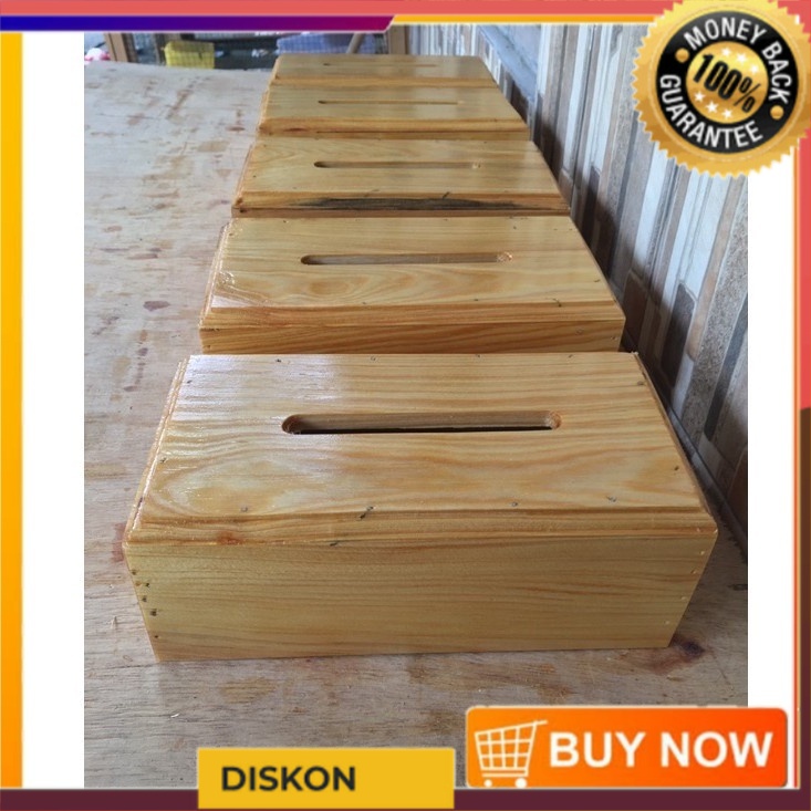 Jual Kotak Tissue Kayu Kotak Tisu Tempat Tisu Kayu Pinus / Box Tissue ...