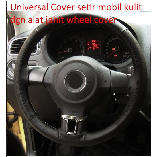Jual Universal Cover setir mobil kulit dengan alat jahit wheel cover ...