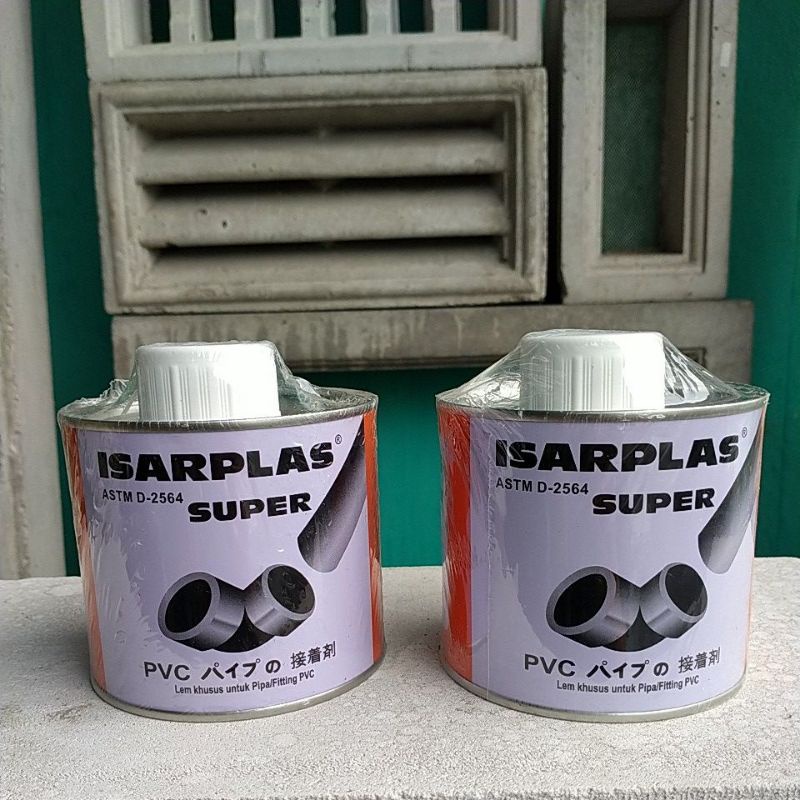 Jual LEM PVC ISARPLAS ASTM D-2564 SUPER 500gr | Shopee Indonesia