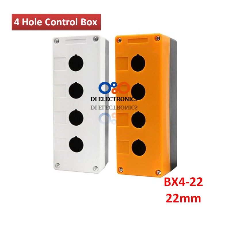 Jual BX4-22 Control Box 4 Lubang 22mm Hole Emergency Stop Push Button ...