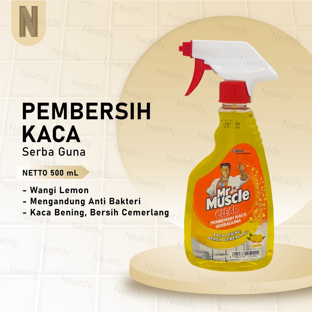 Jual Mr muscle pembersih kaca Lemon pump 500 ML | Shopee Indonesia