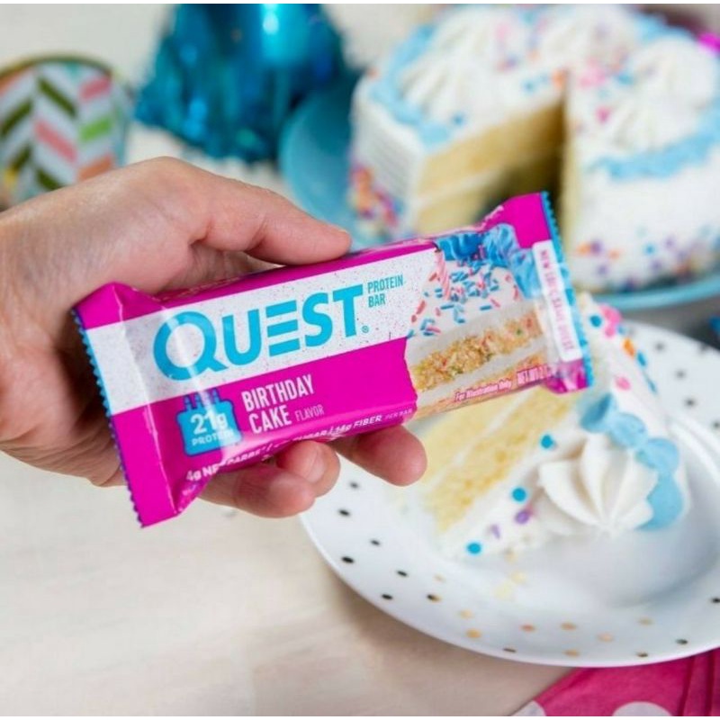 Jual Quest Birthday Cake Protein Bar 60 gr. | Shopee Indonesia