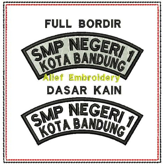 Jual PROMO LOGO SENDIRI CUSTOM NAMA BORDIR PATCH PESAN LOGO SENDIRI ...
