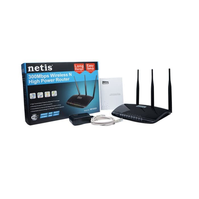 Jual Netis WF2533 300Mbps Wireless N High Power Router | Shopee Indonesia