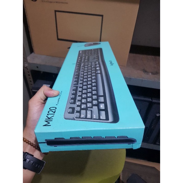 Jual Keyboard Mouse Logitech Mk120 New Shopee Indonesia
