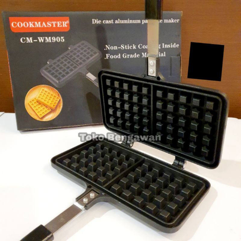 Jual COOKMASTER [CM-WM905] Square DIE CAST ALUMUNIUM Alat Pembuat Waffle/Croffle/Pancake Maker ...