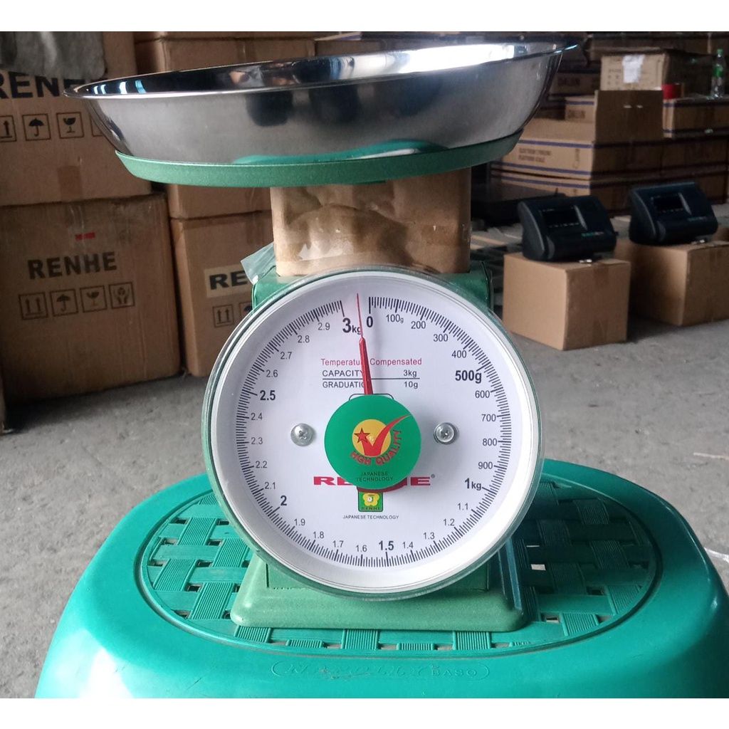 Jual Timbangan duduk manual jarum Renhe 3kg | Shopee Indonesia