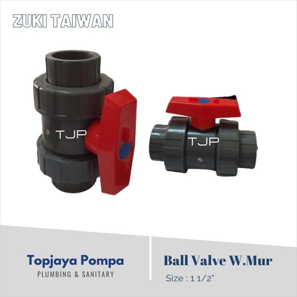 Jual BALL VALVE WATER MUR ZUKI 1 1/2" | Shopee Indonesia