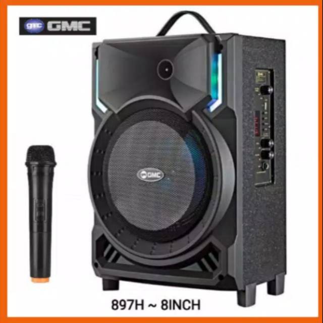 Jual PROMO SPEAKER BLUETOOTH GMC 897H+ MIC WIRELES | Shopee Indonesia
