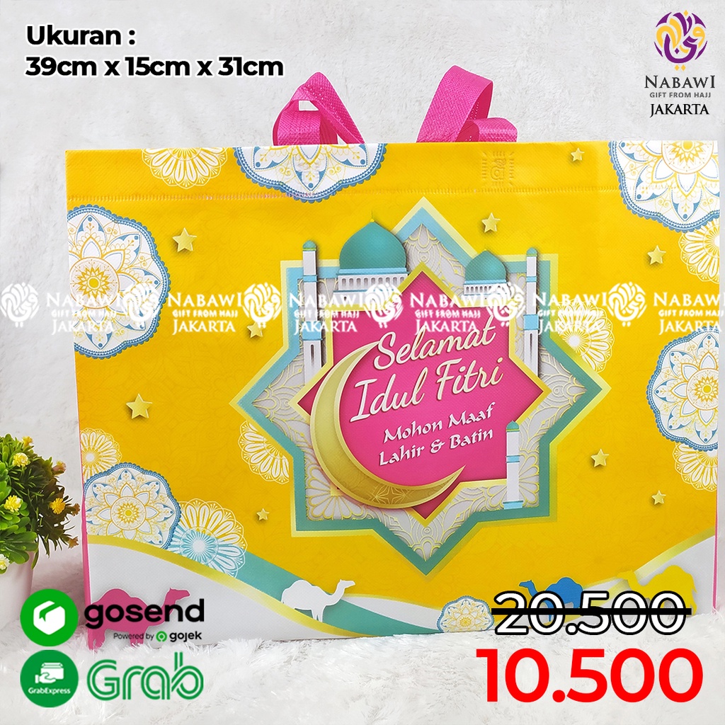 Jual Goodie bag Tote bag Idul Fitri Besar / Tas Souvenir Parcel Lebaran ...