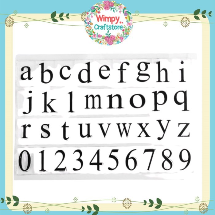 Jual Stempel Huruf Stamp Flexible Abjad Stampel Alphabet Scrapbook Clay ...