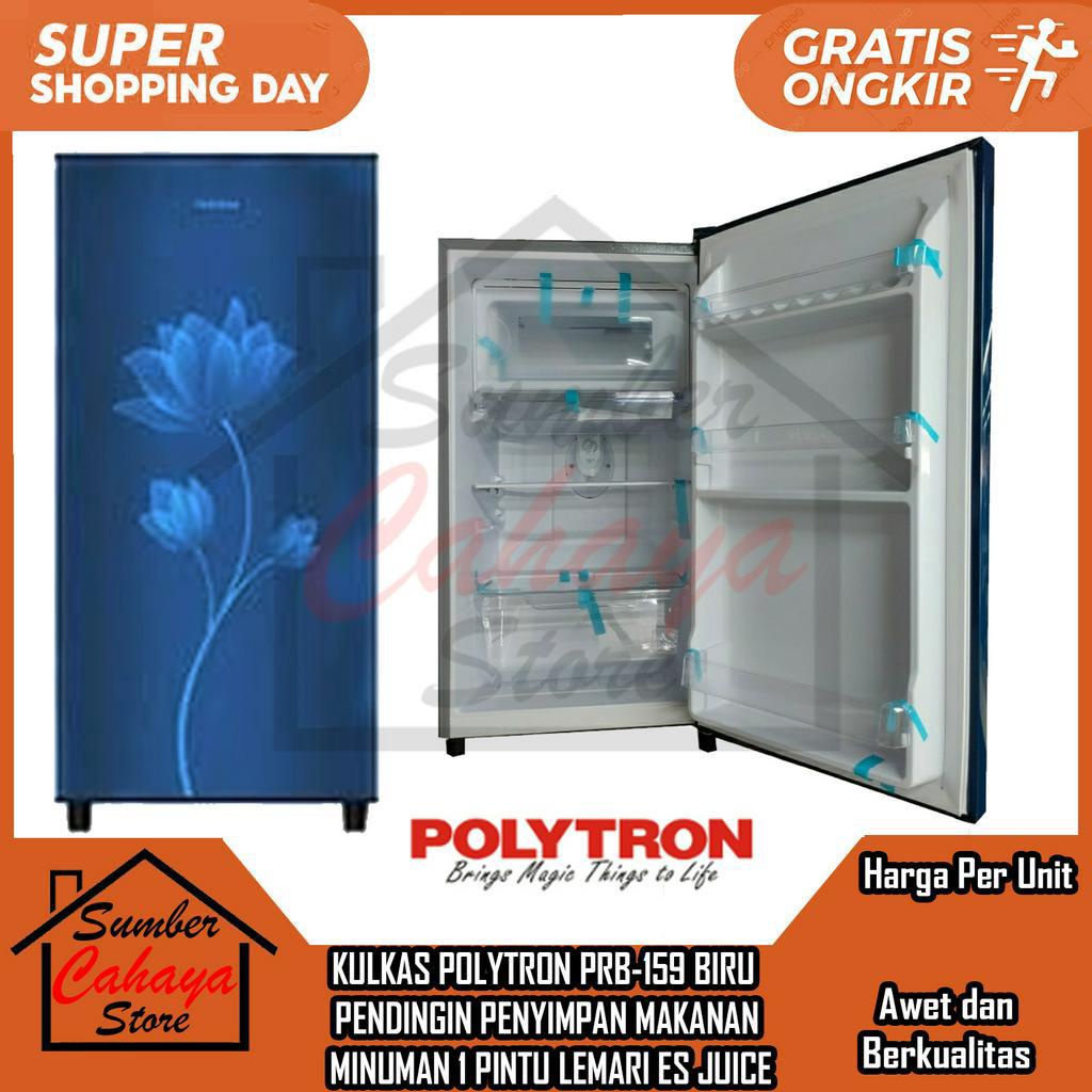 Jual [Instant] POLYTRON PRB 159 KULKAS 1 PINTU 150 LITER PRB-159 BIRU ...