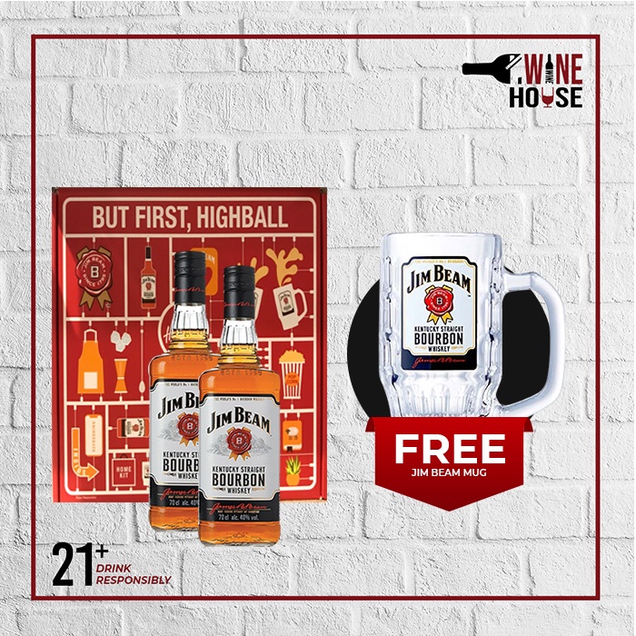 Jual Jim Beam Kentucky Straight Bourbon (Promo 2 Botol) | Shopee Indonesia
