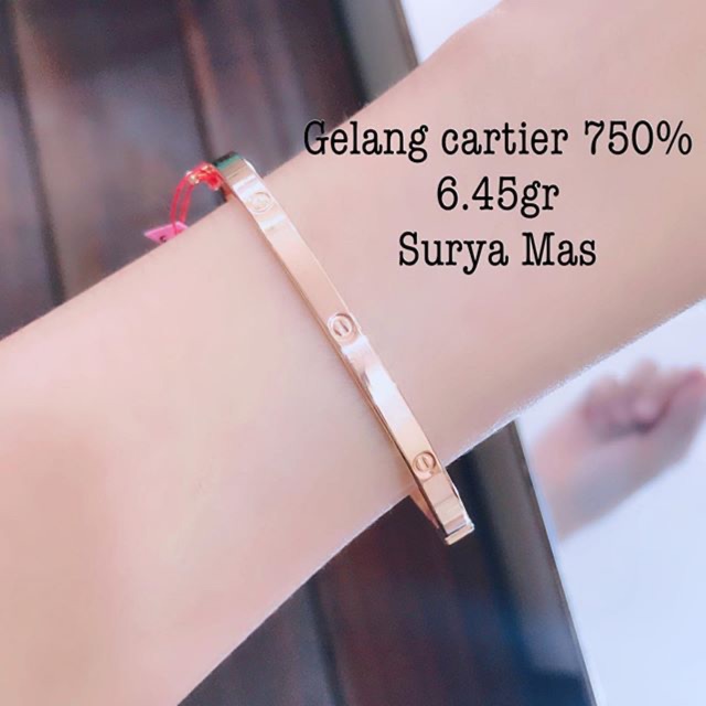 Jual Gelang cartier rosegold 750% | Shopee Indonesia