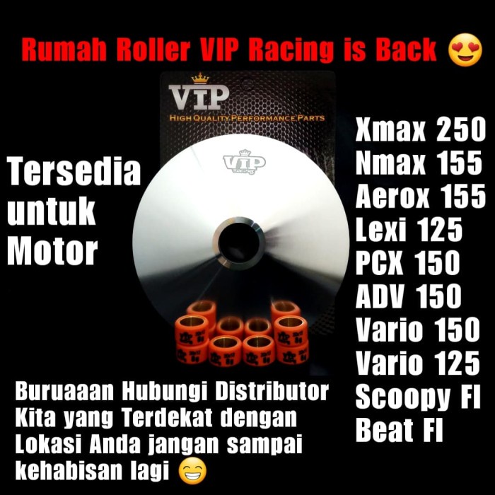 Jual Paket Rumah Roller Atau Pulley Dengan Roller VIP Racing Yamaha N ...