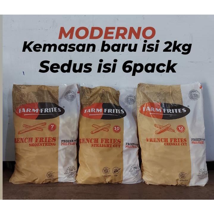 Jual Farm frites French fries Straight cut 2 kg - French fries Farm ...
