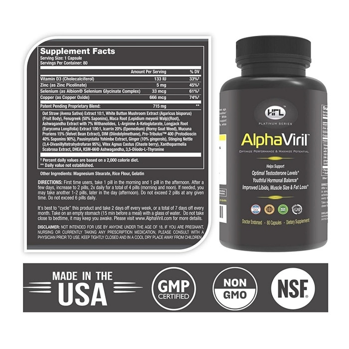 Jual Alpha Viril. Natural Testosterone booster | Shopee Indonesia
