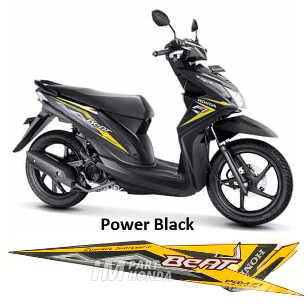 Jual Stiker Beat Fi K25 2014 Hitam Abu Abu Kuning Power Black | Shopee ...