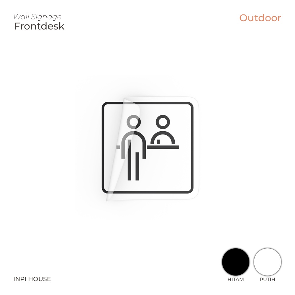Jual receptionist sticker sign - stiker pintu kaca - penanda stiker ...