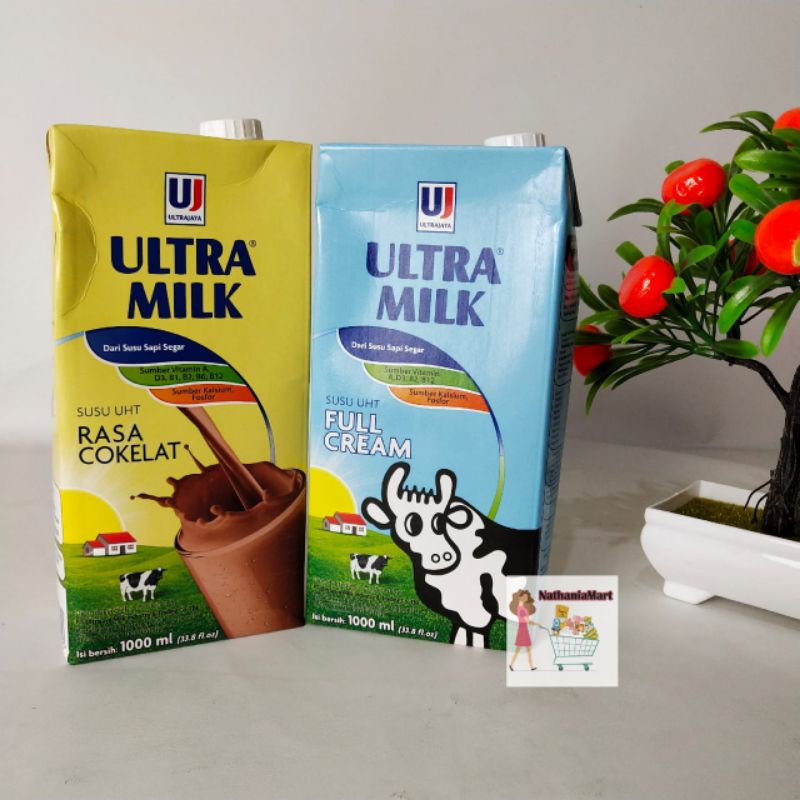 Jual Susu Ultra Milk 1000 ML / 750 ML Full Cream dan Coklat / UHT Ultramilk Susu Fullcream/ Susu ...