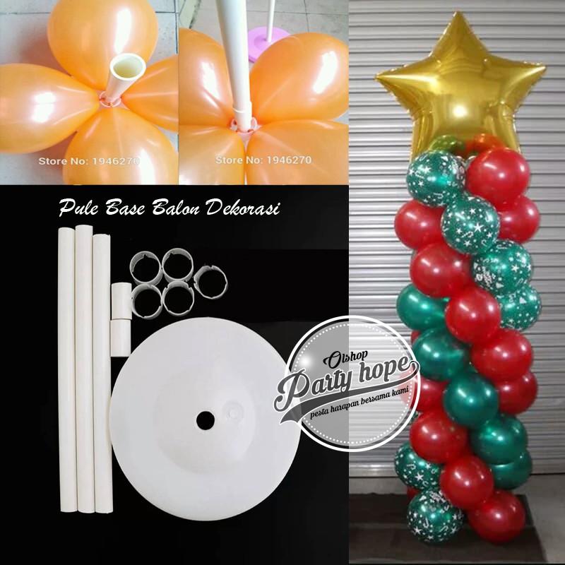 Jual Standing Tiang Dekorasi Balon Foil dan Latex 90cm / Pule Base ...