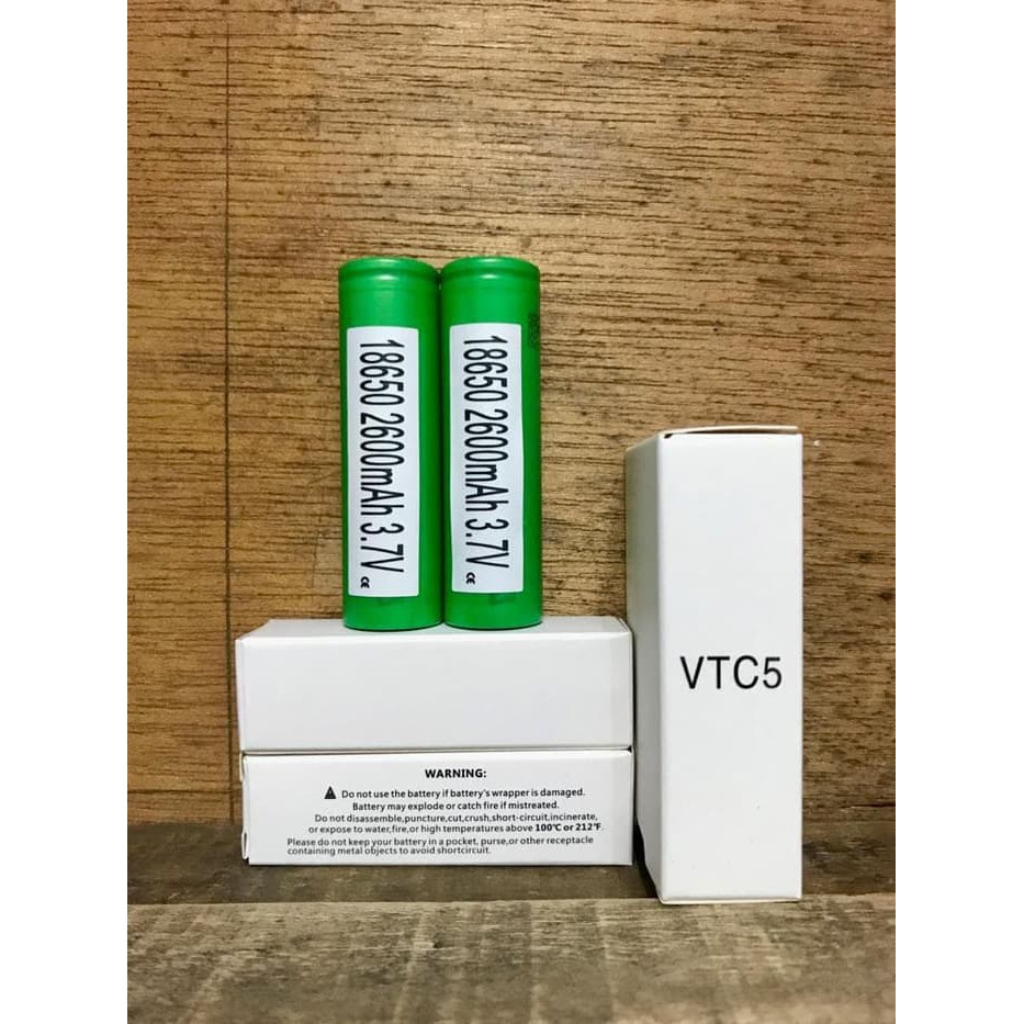 Jual sony vtc5 vtc 5 18650 2600mah 30A battery baterai batre vape vapor ...