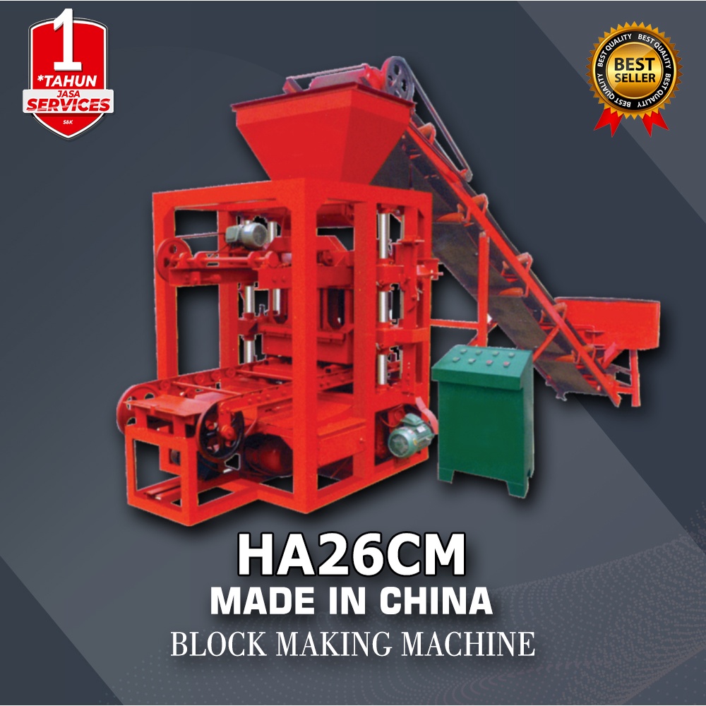 Jual Mesin Cetak Batako Paving Block AKS - HA26CM | Shopee Indonesia