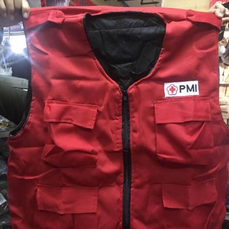 Jual Rompi pmi wira warna merah#rompi pmr merah#rompi pmi wira | Shopee ...