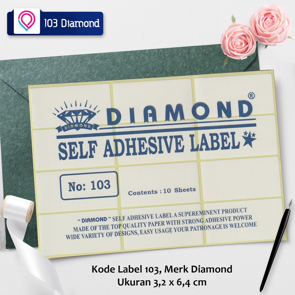Jual Label 103 Label Nama Undangan / Buku Pelajaran | Shopee Indonesia