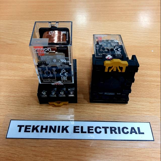 Jual Relay Omron MKS2P 24v DC 24 Volt VDC Original 8 Pin + Socket ...