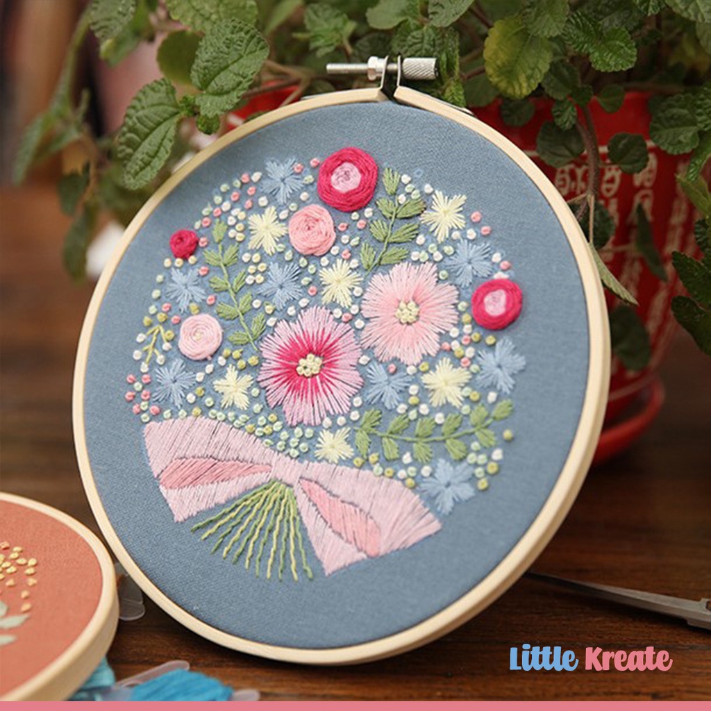 Jual HE#03 DIY Paket Sulam Menyulam / Hand Embroidery Kit / Needle ...