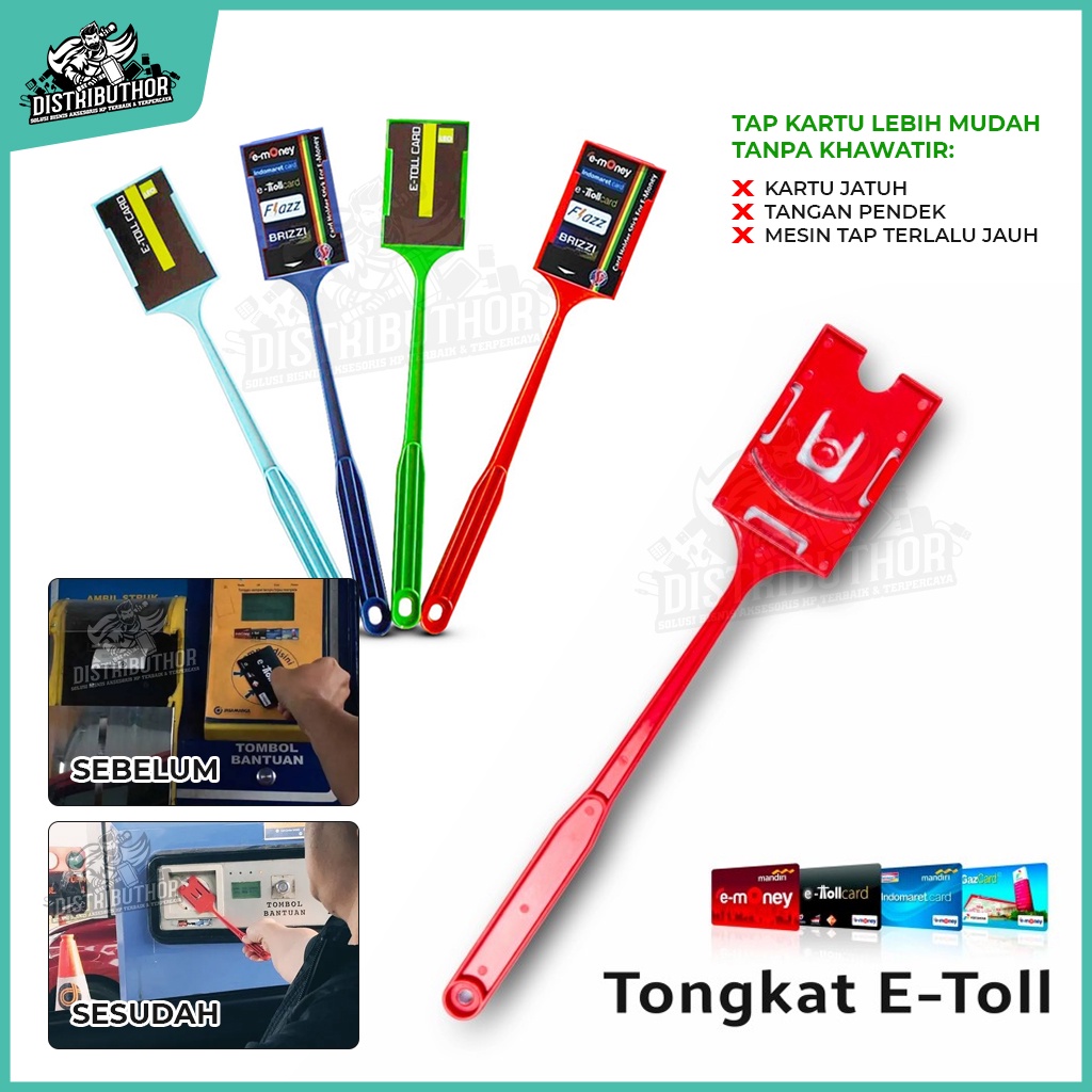 Jual Tongkat e toll flexible Panjang untuk emoney etoll kartu parkir ...