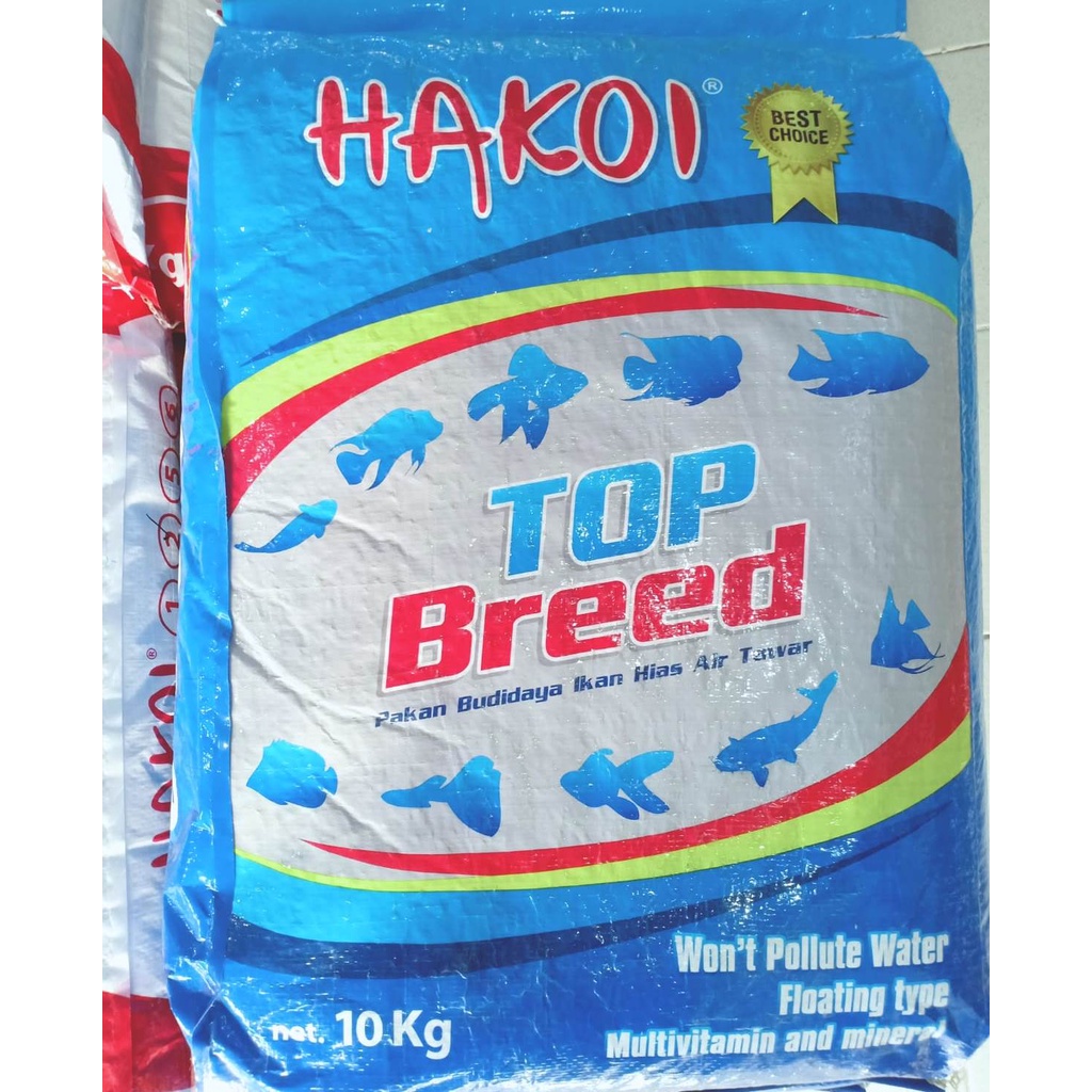 Jual HAKOI TOP BREED 10 KG | PAKAN IKAN HAKOI UKURAN 2MM | Shopee Indonesia