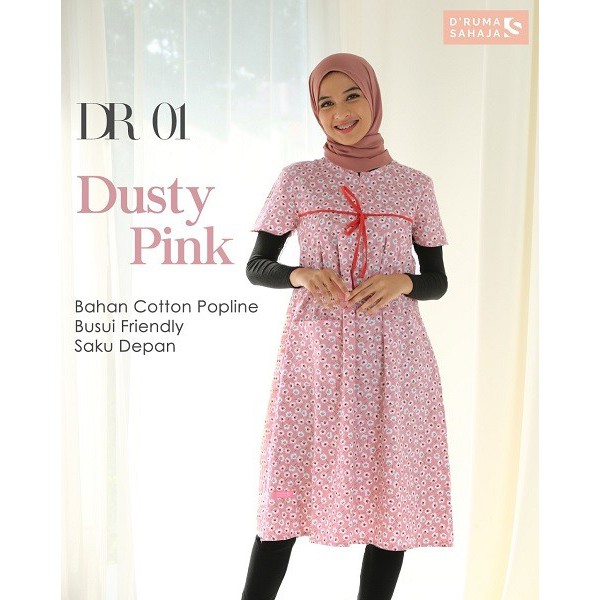 Jual DASTER DEWASA NIBRAS DR 001 BAHAN COTTON POPLINE DENGAN BUSUSI ...