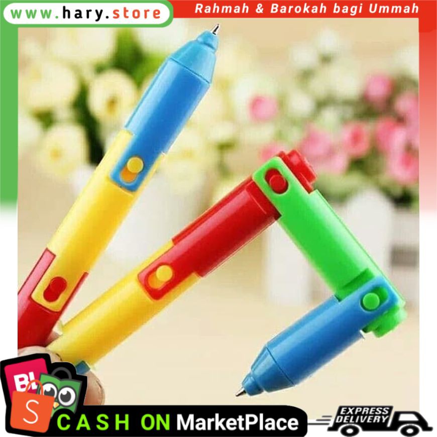 Jual PAKET ISI 3 - Pulpen Lipat Foldable unique kekinian | Shopee Indonesia