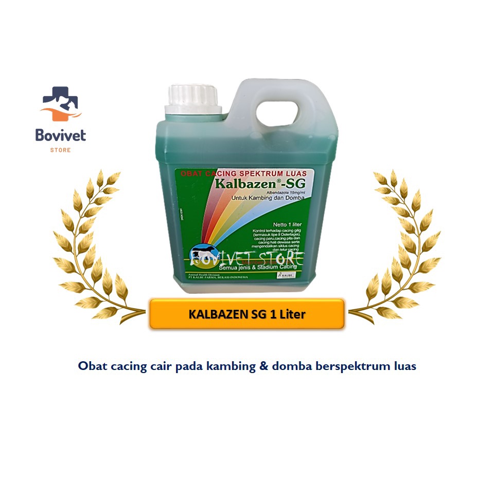 Jual KALBAZEN SG 1 Liter | Obat Cacing Kambing/Domba | Shopee Indonesia