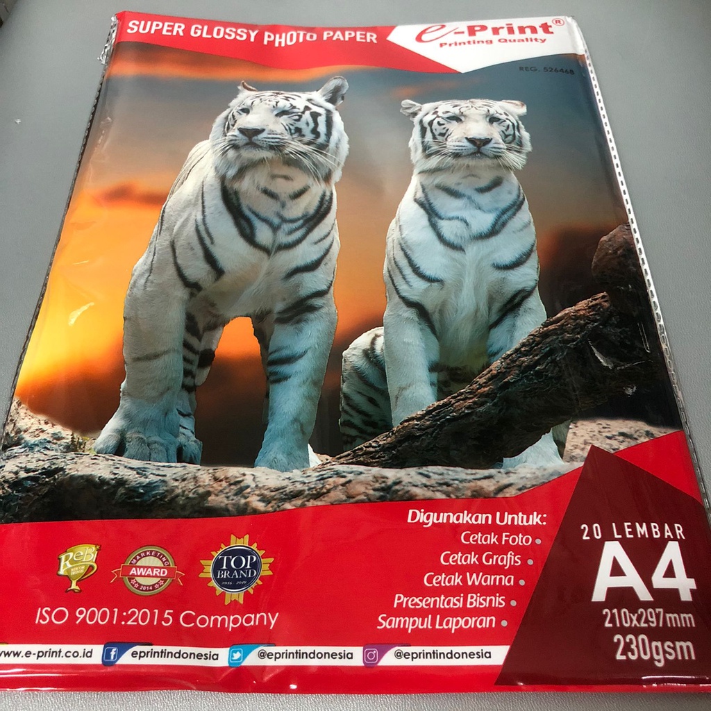 Jual Kertas Foto Glossy e-Print Glossy Photo Paper Alumunium Pack ...