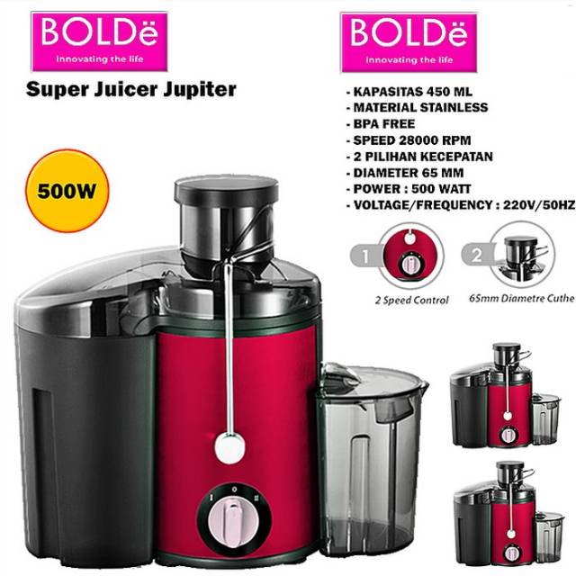Jual BOLDe Super Juicer Jupiter - Pengejus - Blender Buah | Shopee ...