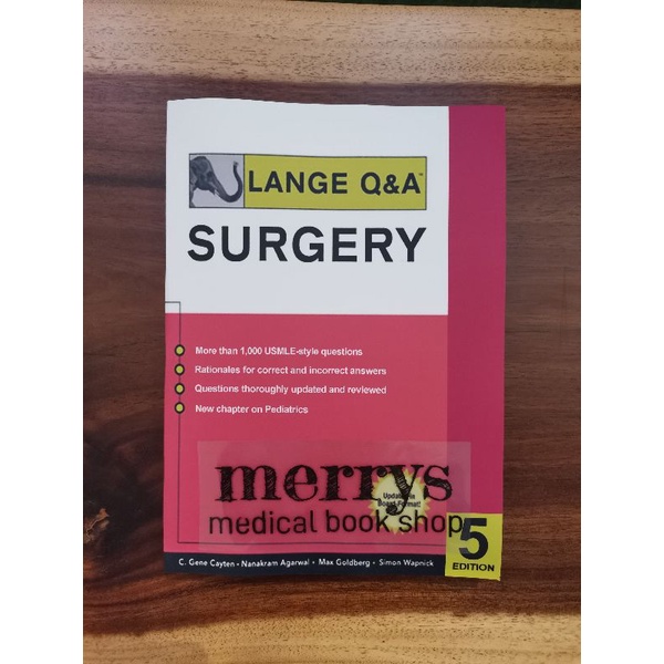 Jual Buku Kedokteran Lange Q&A Surgery 5e | Shopee Indonesia