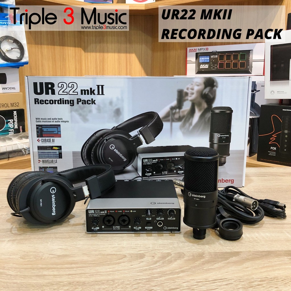 Jual STEINBERG UR22 MKII Recording Pack Paket Recording soundcard audio interface | Shopee Indonesia