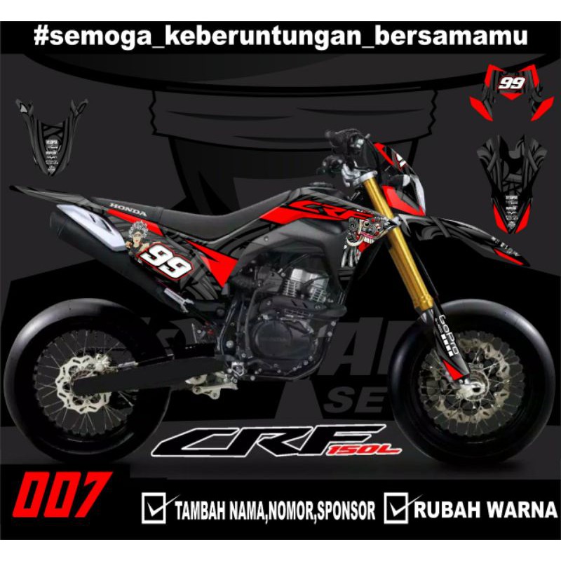 Jual Sticker setiker stiker decal CRF 150 L barong - Fullbody-Dekal CRF ...