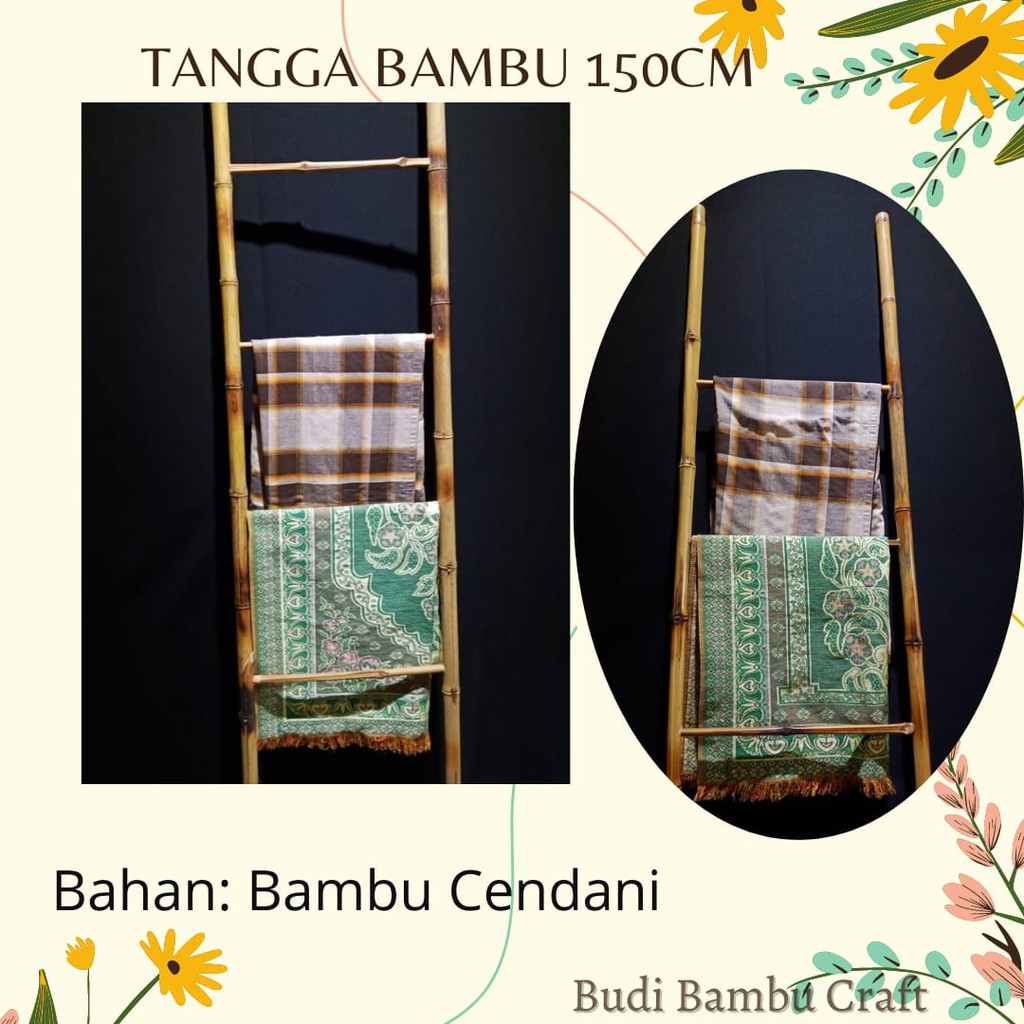 Jual Tangga Bambu Cendani /Tangga Dekorasi Ukuran 150cm / Cendani ...