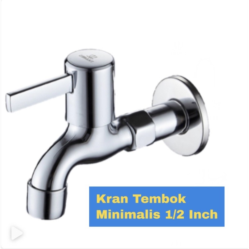 Jual Kran Air Wall Tembok Dinding Single Chrome - Keran Air 1/2" TS201 ...