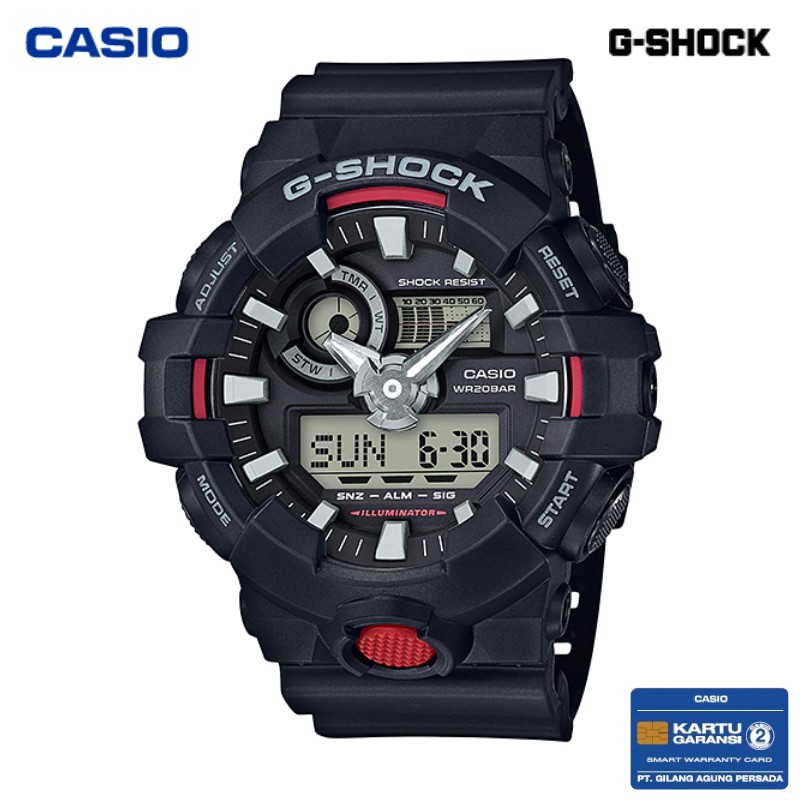 Jual JAM TANGAN PRIA CASIO G-SHOCK GA-700-1B ORIGINAL - GSHOCK GA700 ...