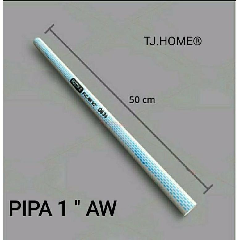 Jual Pipa Potongan 1" Inch AW Rucika 50 Cm Pipa PVC | Shopee Indonesia