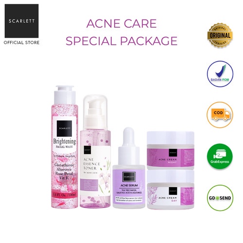 Jual Scarlett Paket Acne Series | Shopee Indonesia